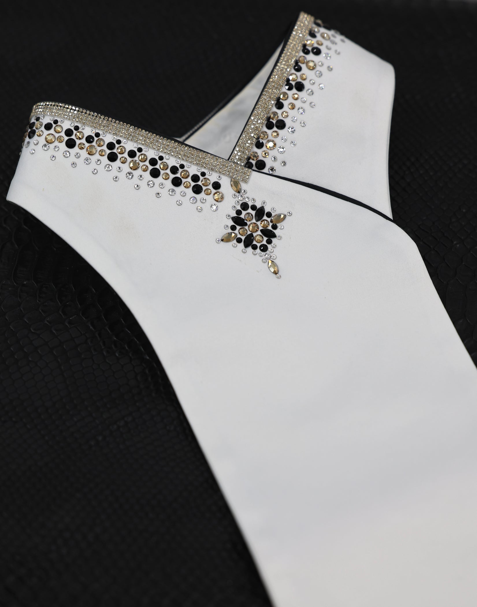 Swarovski Plastron Lamantia Crystal Touch of gold Tex– Lamantia Couture NL